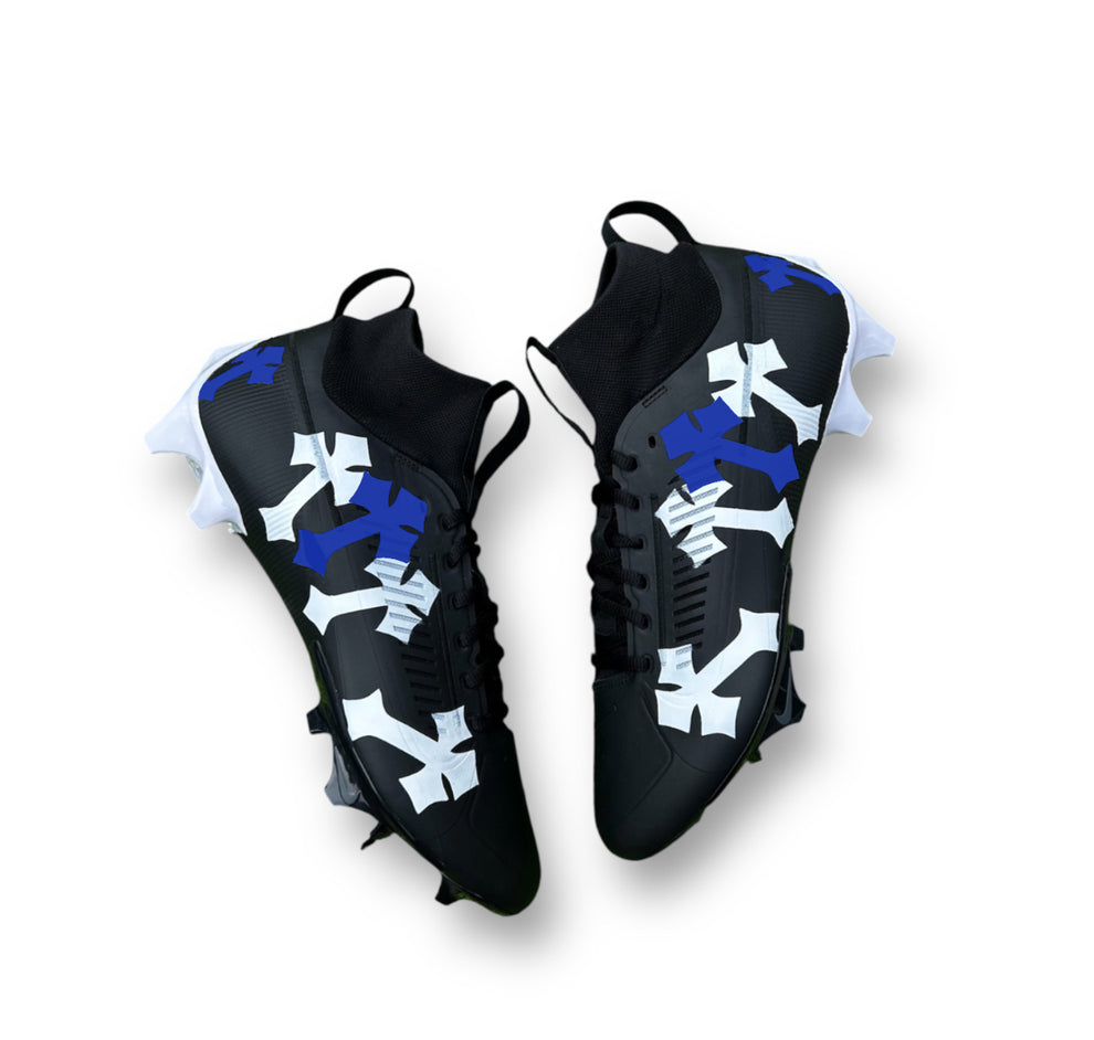 Custom cross Football Cleats – EB Customs