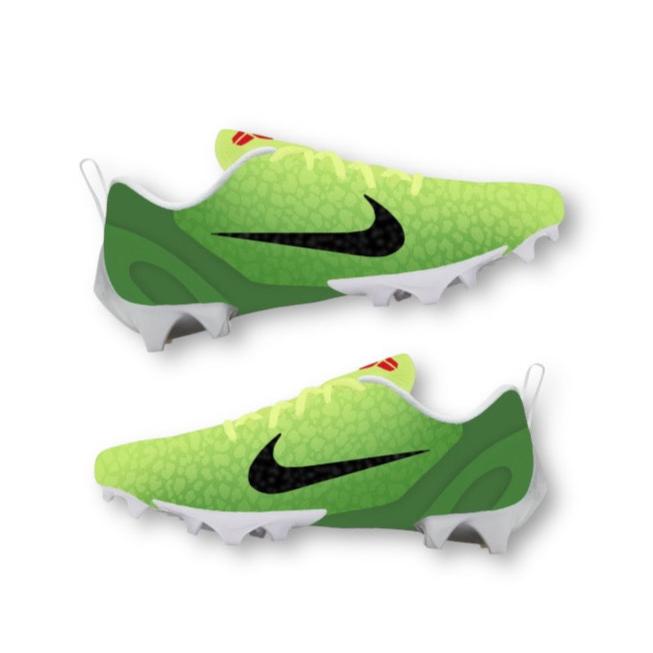 Custom KB Grinch Football Cleats – EB Customs